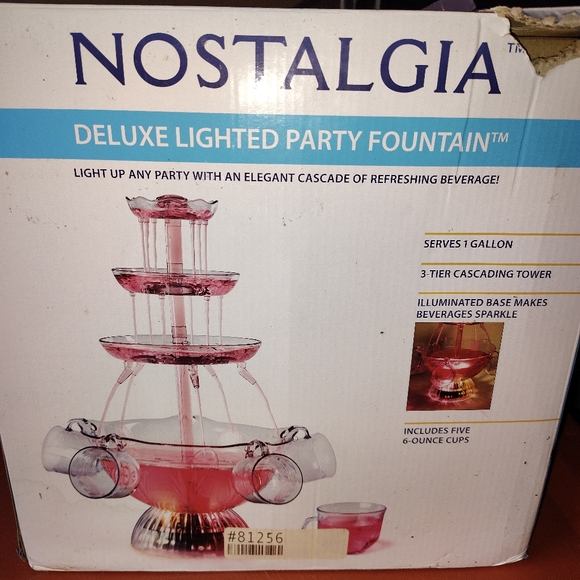 Nostalgia | Party Supplies | Nostalgia Deluxe Lighted Party Fountain ...